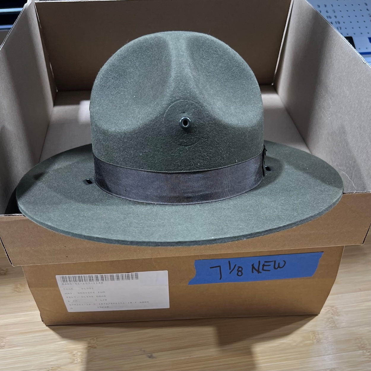 Stratton Campaign Style Felt Hat Military Instructor Drill Sergeant ...