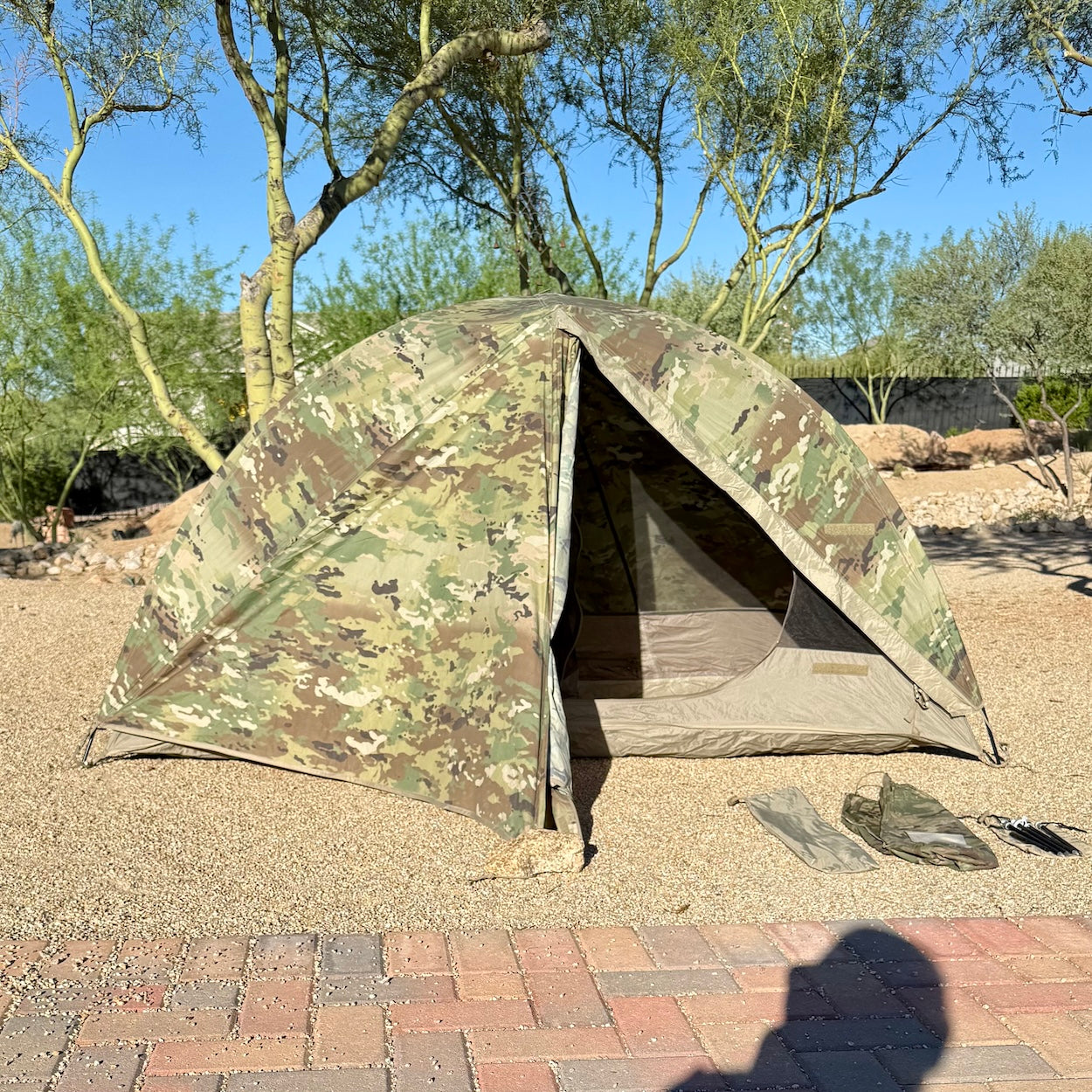 LiteFighter 1-Person Combat Tent - US Army Issue OCP Camouflage ...