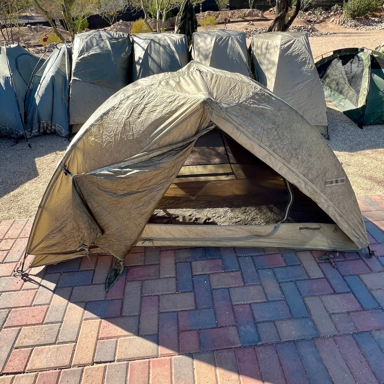 LiteFighter Tent US Army Issued Coyote Tan Combat One Person-01 ...